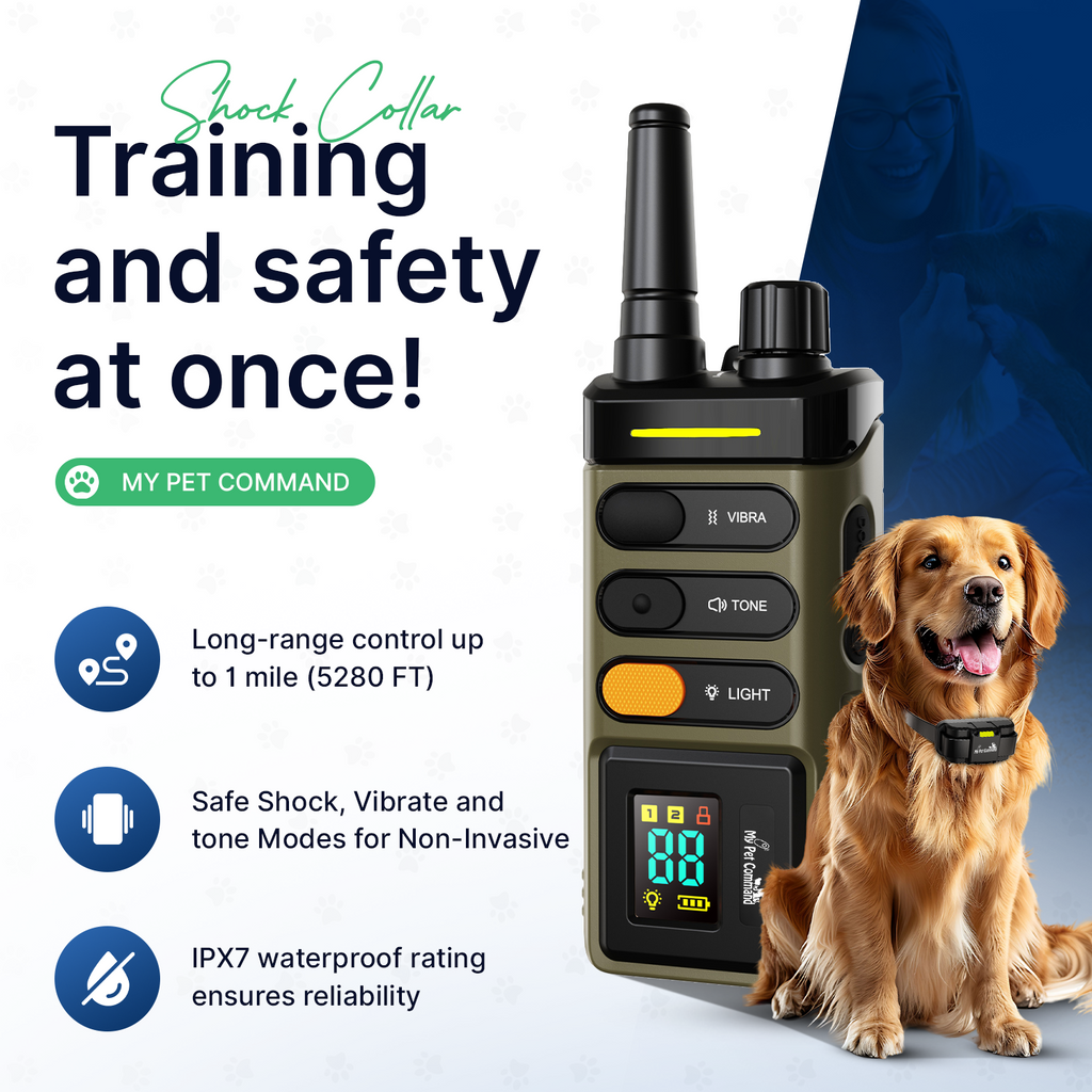 Long Range Dog Training Collar - Safe & Waterproof – My Pet Command